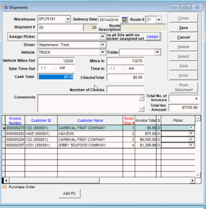 FreshByte Sales Shipment Routing Process